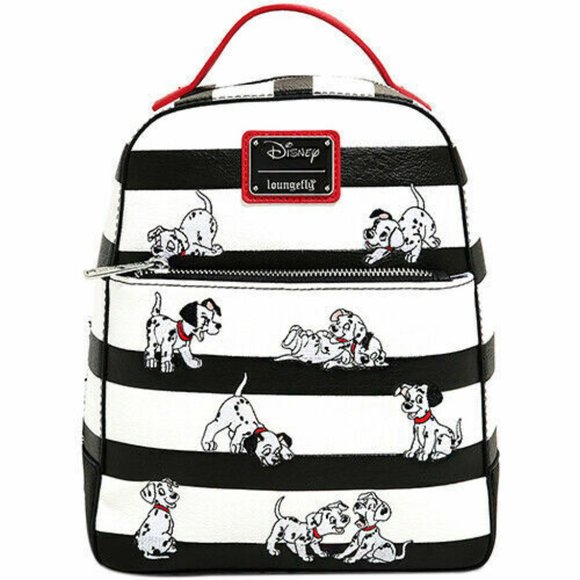 Disney | Bags | Disney Loungefly 1 Dalmatians Striped Mini Backpack ...